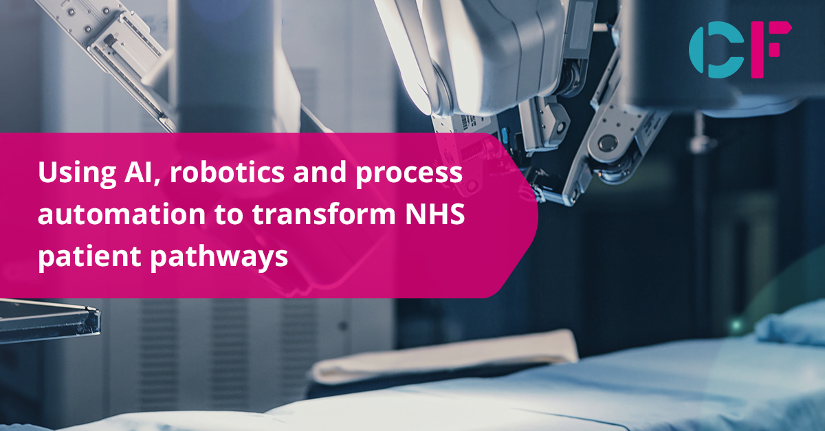 AI robotics and process automation | NHS patient pathways
